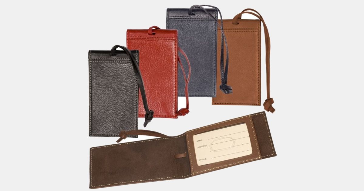 Personalized Luggage Tag Magnetic Leeman New York Voyager ...