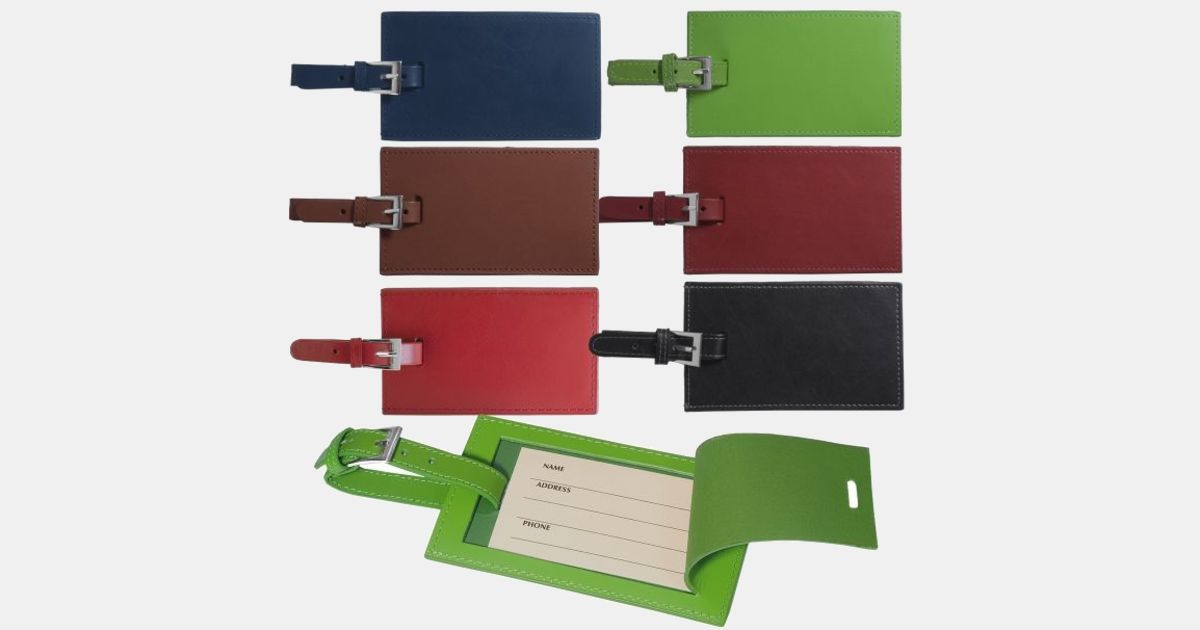 Personalized Luggage Tag Leeman New York Whitney | MiniThrowBalls.com