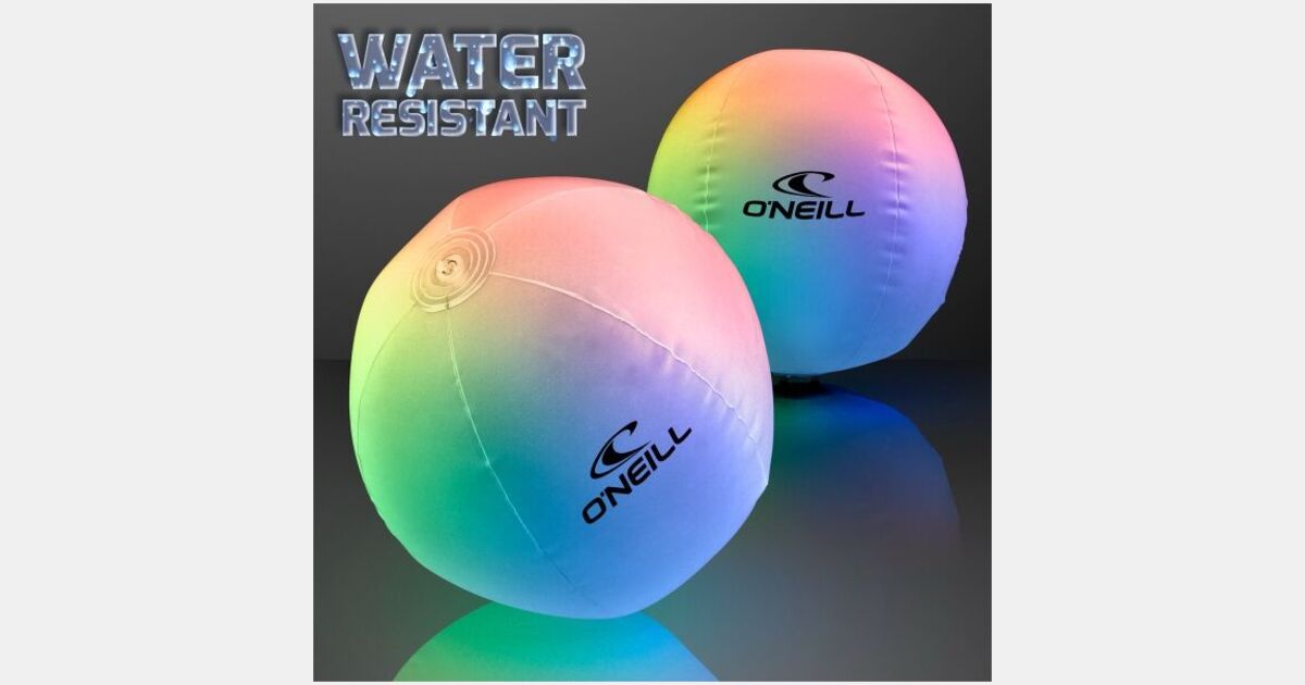 Light Up Beach Ball with Color Change LEDs with your logo ...