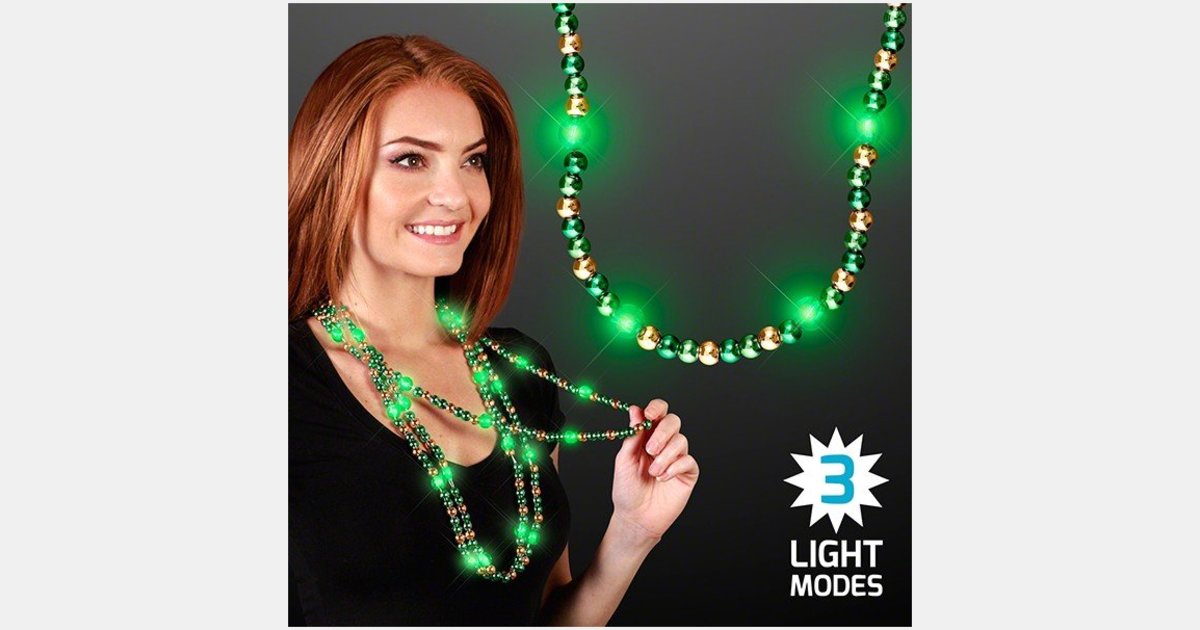 Light Up Beads with your logo | MiniThrowBalls.com