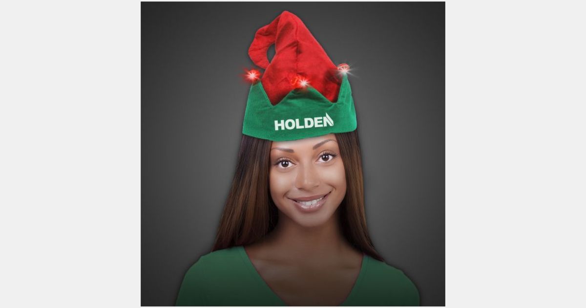 Custom Elf Hats | Promotional Light Up Elf Hats | MiniThrowBalls.com