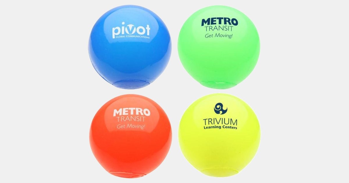 Imprinted Hyper Light Ball with your logo | MiniThrowBalls.com