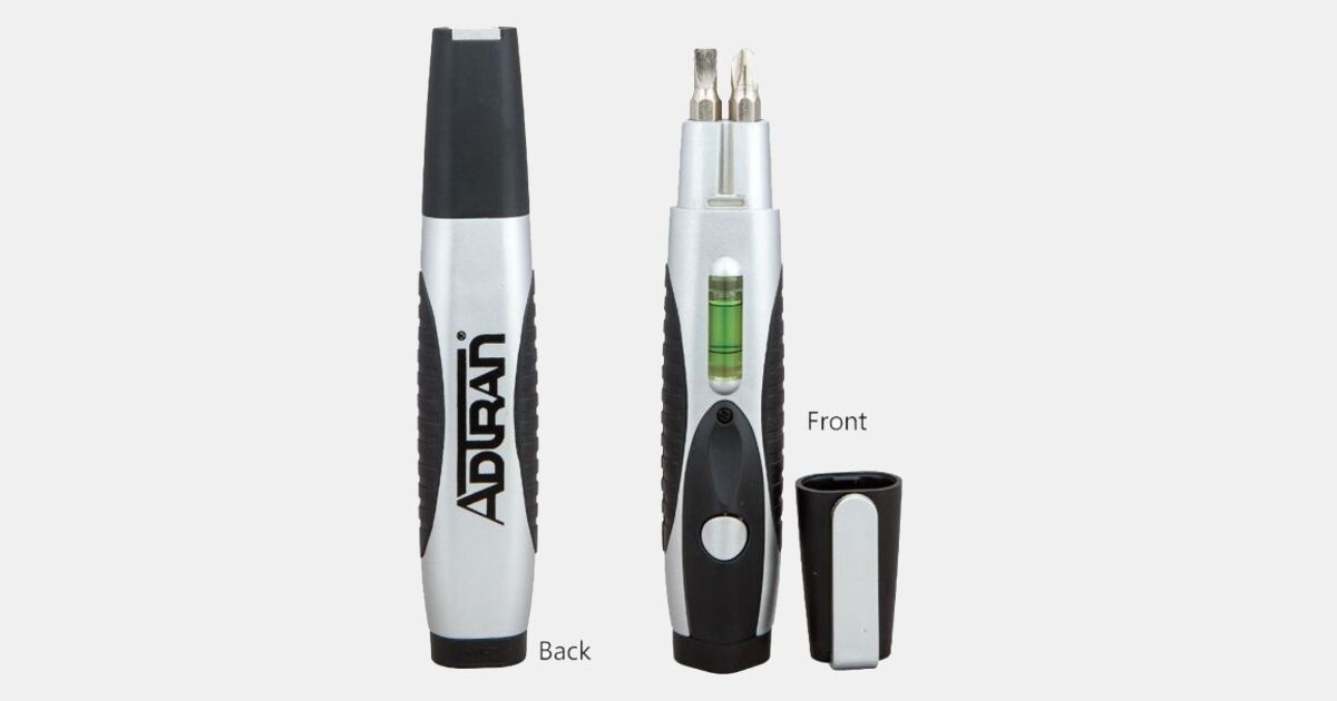 Lighted Screwdriver Tool Set with LED Light, Built-in Level with your ...