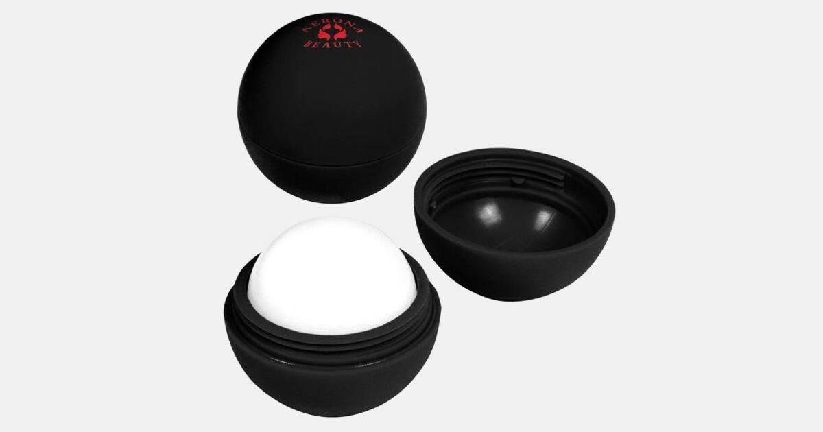 Lip Balm Ball with your logo | MiniThrowBalls.com