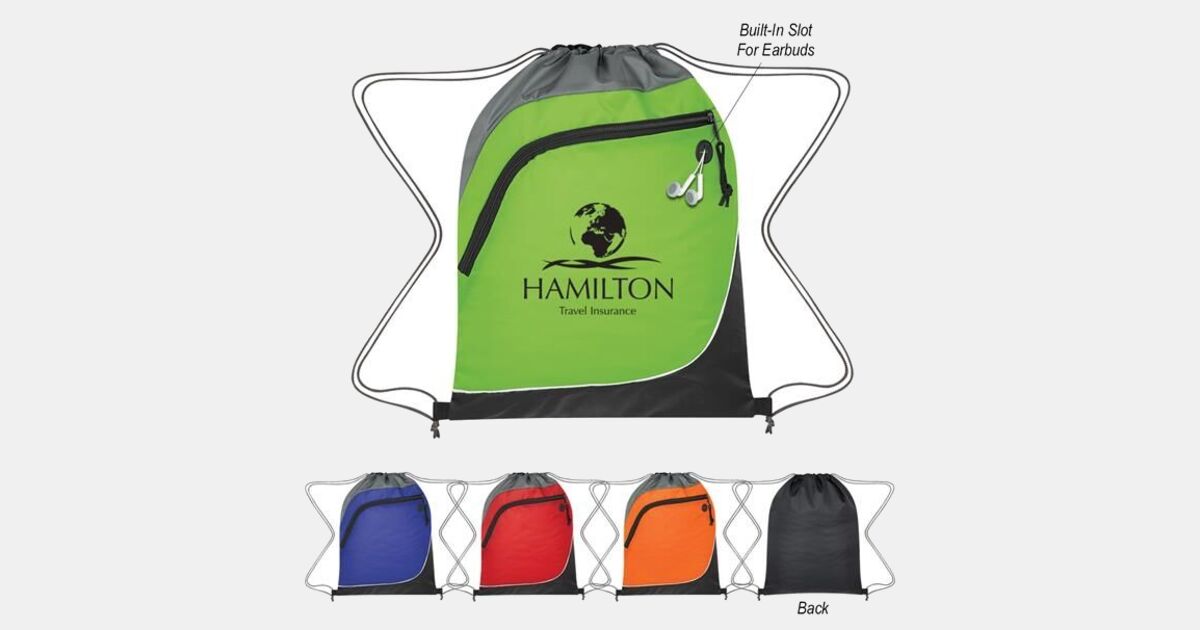Custom Printed Lively Drawstring Sports Pack with your logo ...