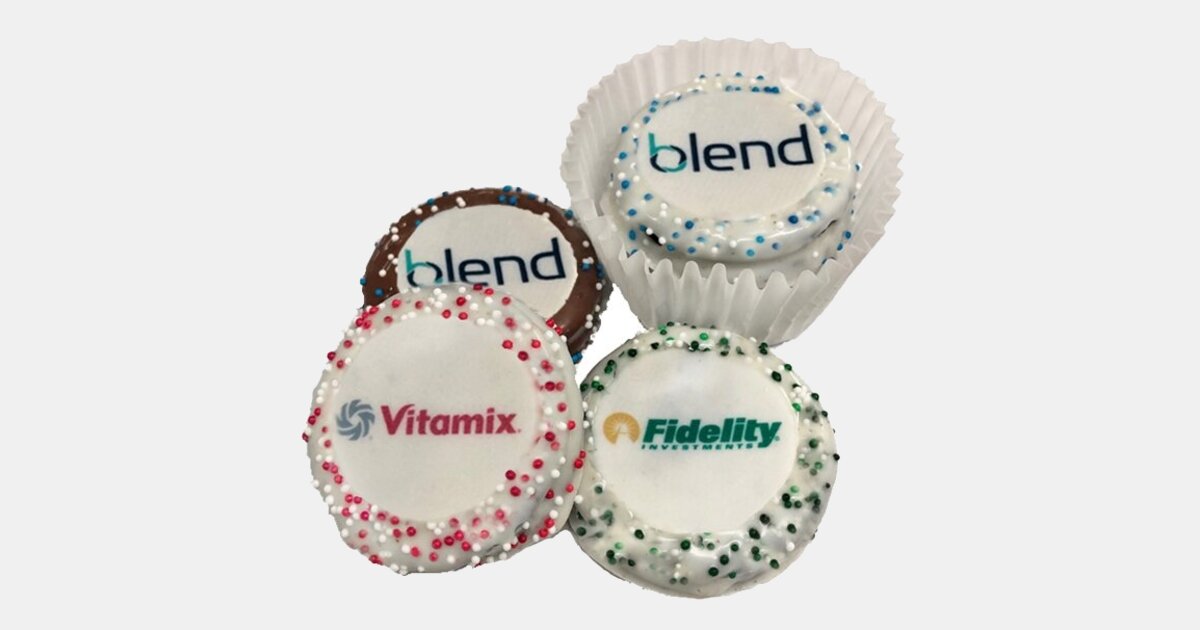 Logo Oreo (R) Cookies With Sprinkle Borders, Each with your logo ...