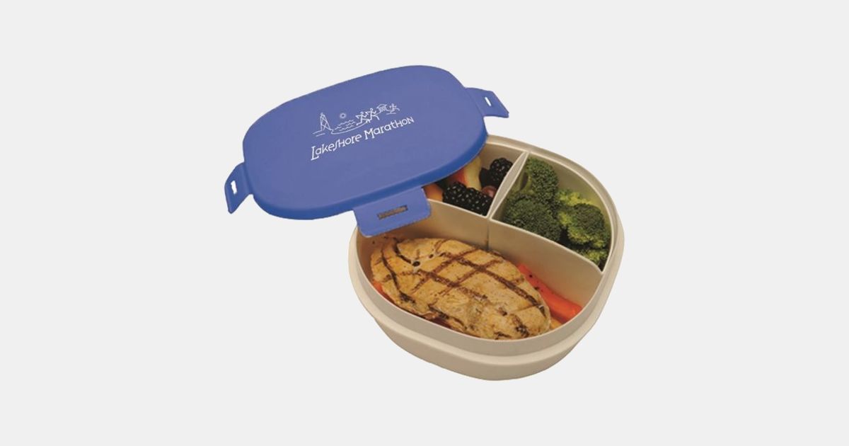 Imprinted Lunch-In (TM) Container with your logo | MiniThrowBalls.com