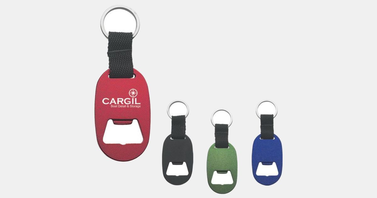 Custom Printed Metal Key Tag With Bottle Opener with your logo ...