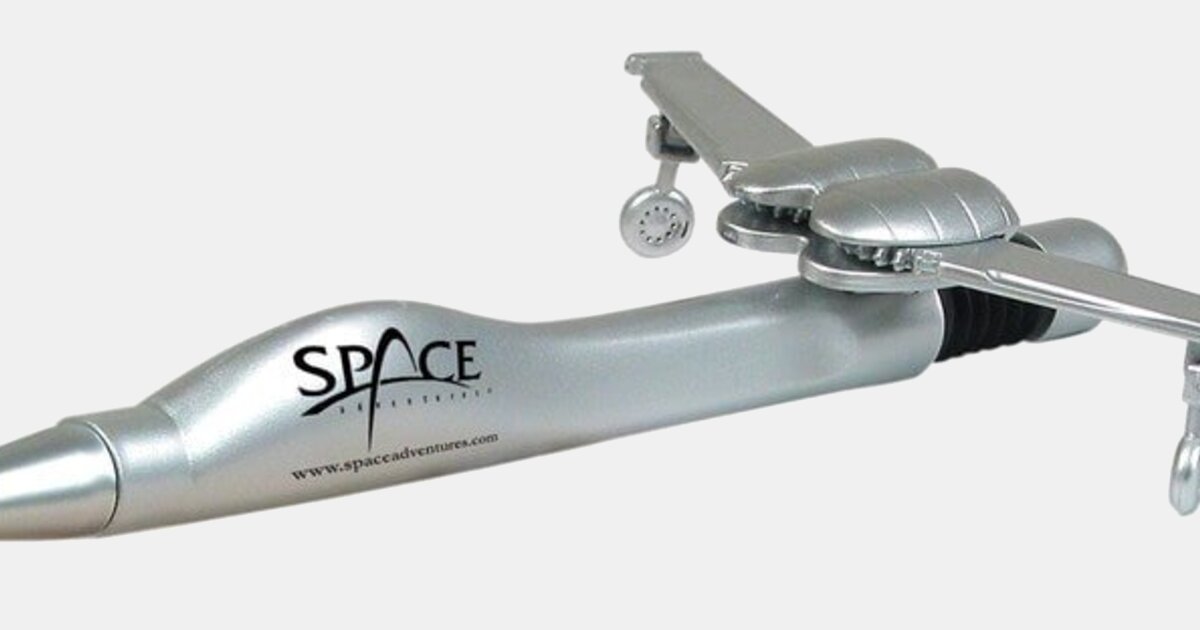 Promotional Metallic Silver Ballpoint Clicker Jet Pen with your logo ...