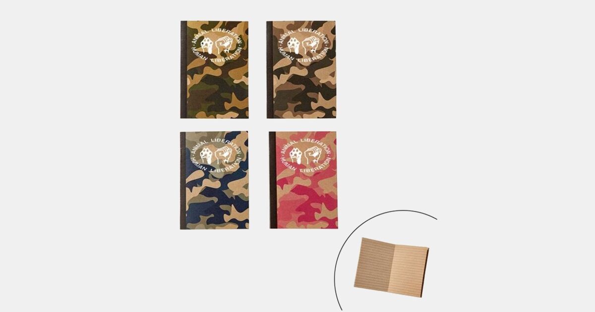 Mini Camouflage Notebook with your logo | MiniThrowBalls.com