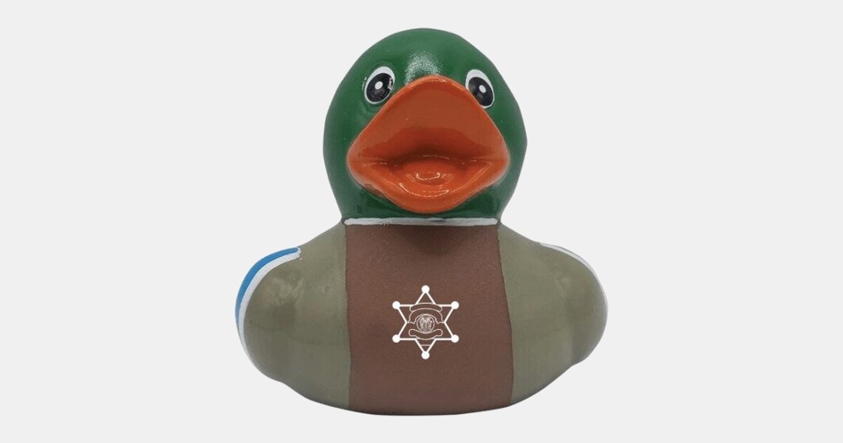 Mini Mallard Duck with your logo | MiniThrowBalls.com