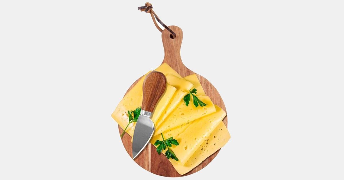 Mini Round Cheese Board & Knife Set with your logo | MiniThrowBalls.com