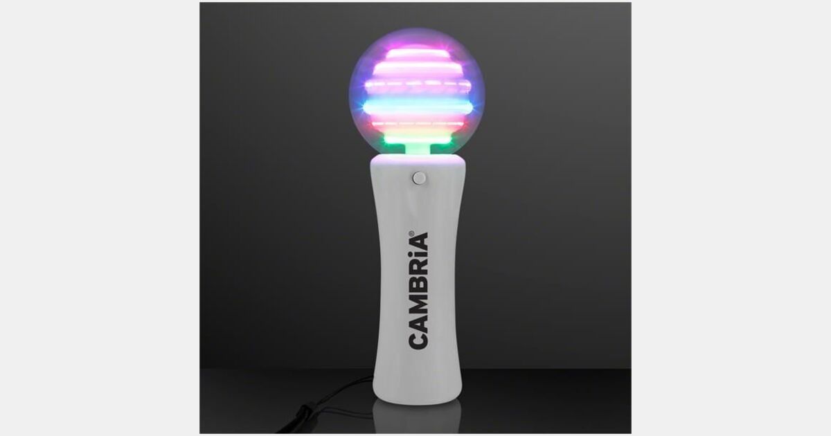 Mini Spinner Light Show Wand with your logo | MiniThrowBalls.com