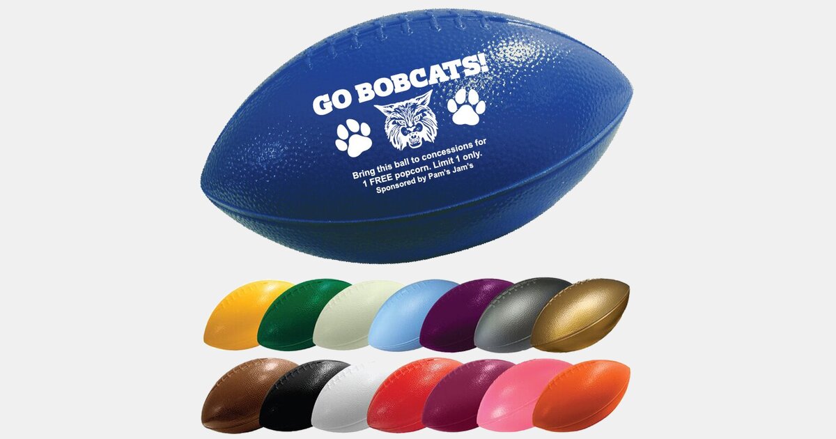Custom 6 Inch Plastic Footballs | Personalized Mini Footballs ...