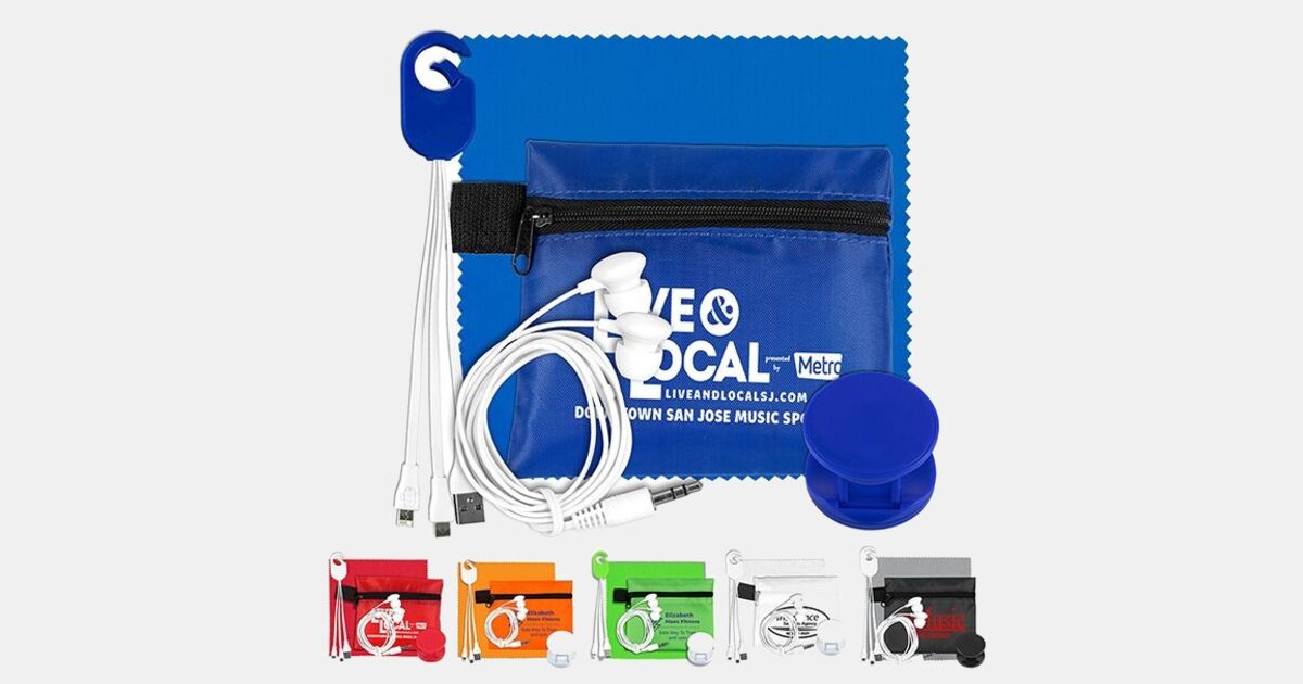 Mobile Tech Car Accessory Kit With Charging Cables with your logo ...
