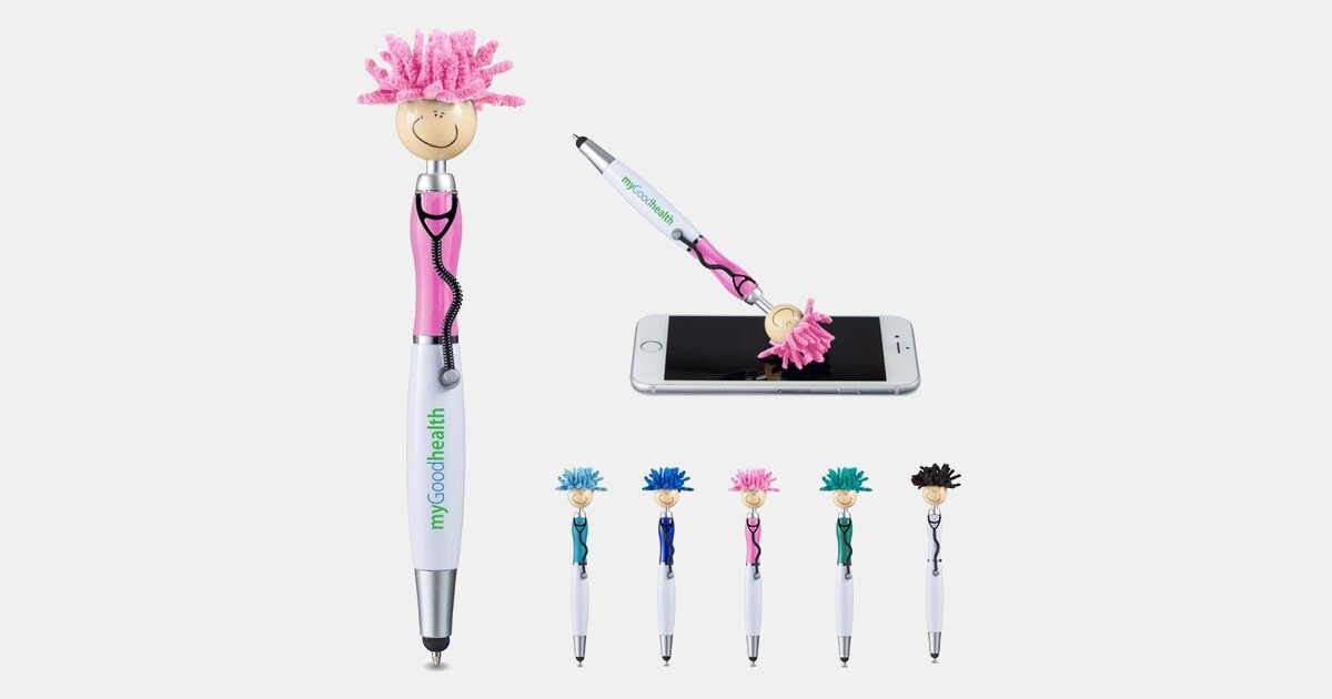 Pen with Logo MopTopper (TM) Stylus Pen with Stethoscope ...