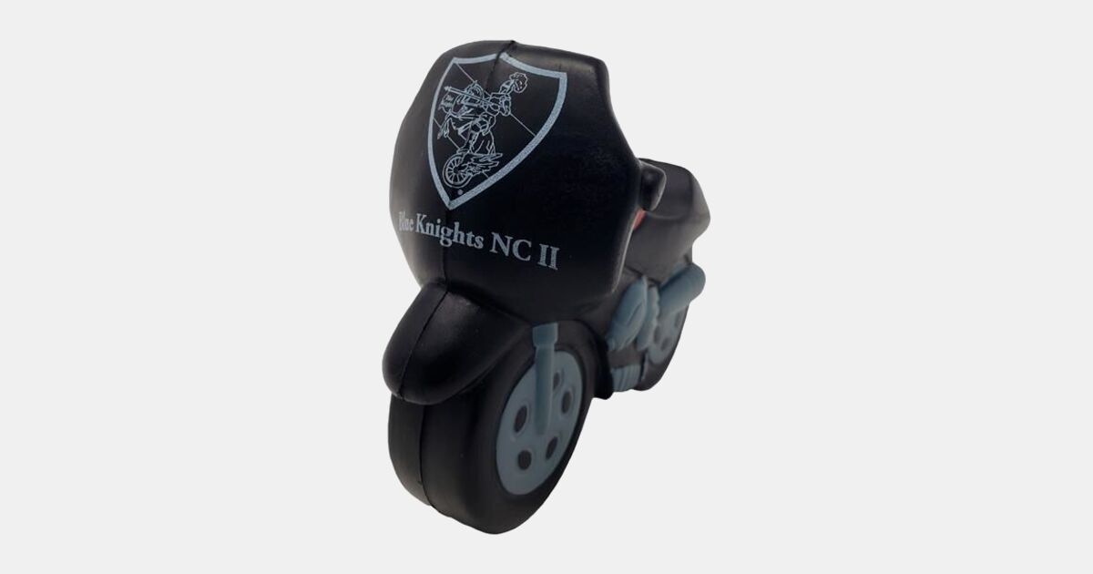 Motorcycle Stress Ball with your logo | MiniThrowBalls.com