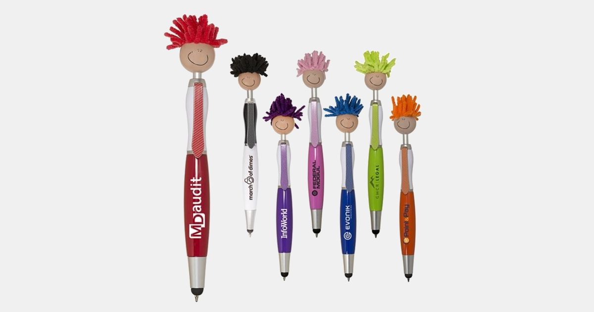 Custom Multi-Culture Moptopper (TM) Screen Cleaner With Stylus with ...