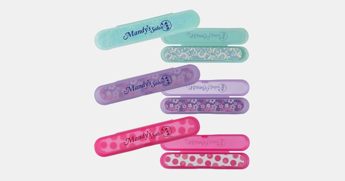 Nail File & Case Set with your logo | MiniThrowBalls.com