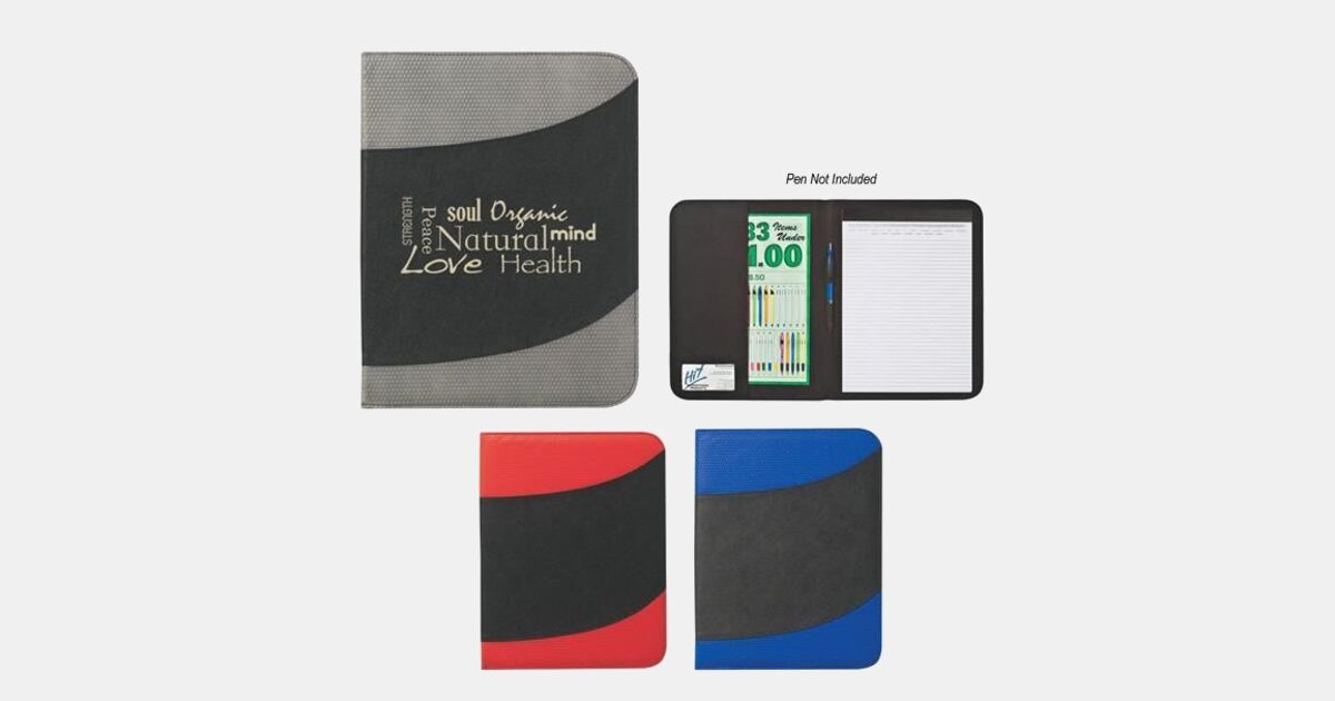 Non-Woven Bubble Padfolio with your logo | MiniThrowBalls.com