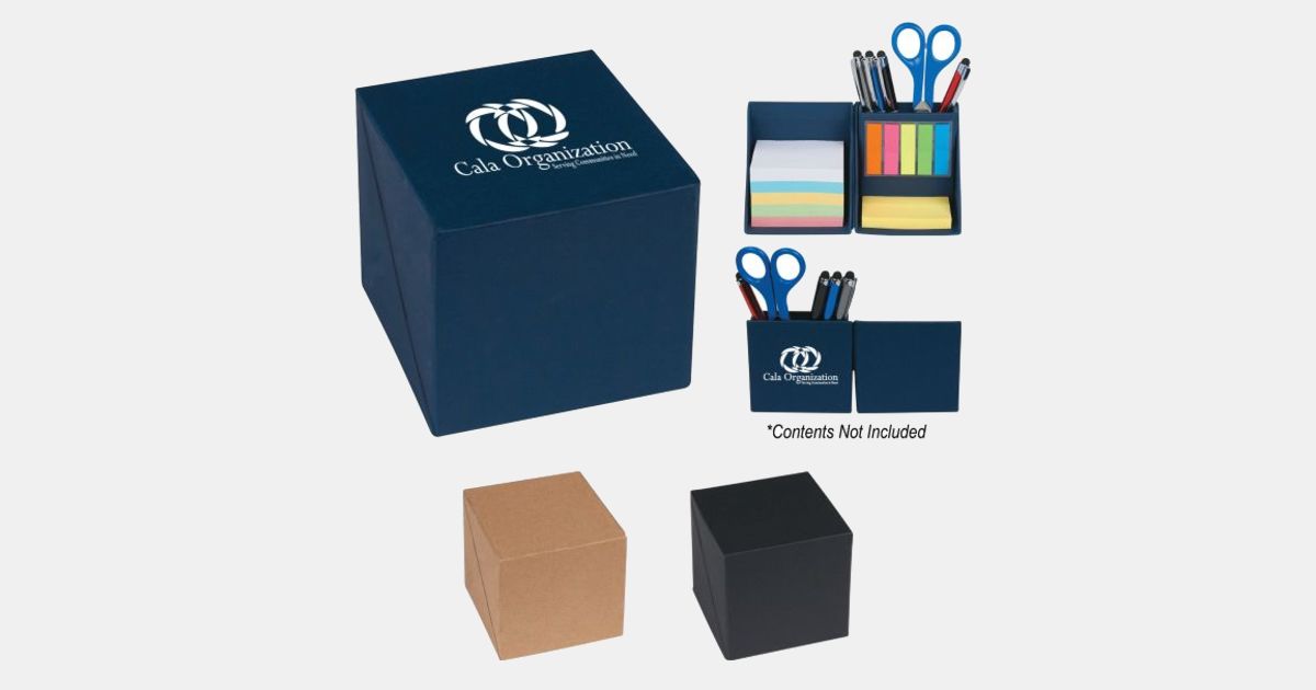 Custom Printed Office Buddy Cube with your logo | MiniThrowBalls.com