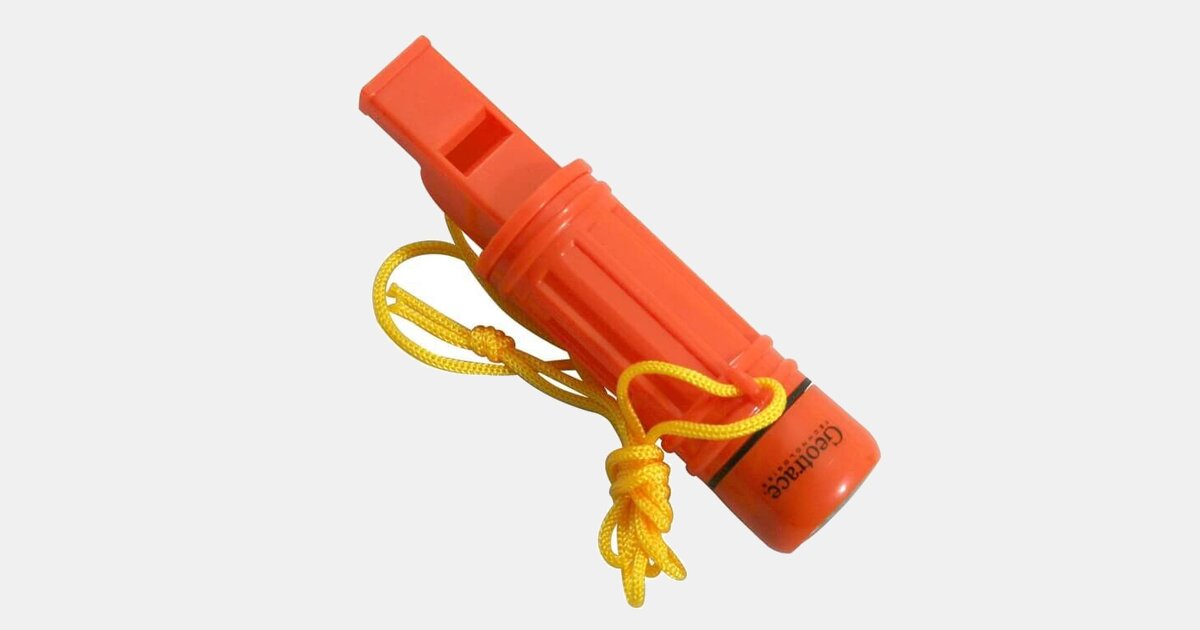Promotional Orange Survival Tube with your logo | MiniThrowBalls.com