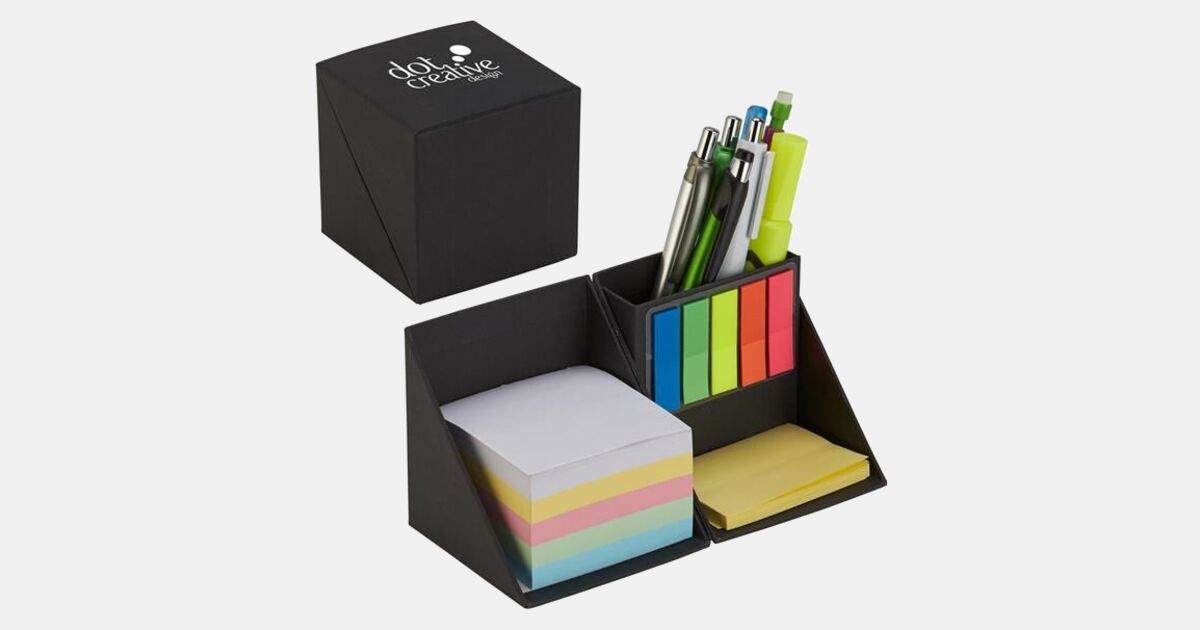 Organize-It Sticky Note Cube with your logo | MiniThrowBalls.com