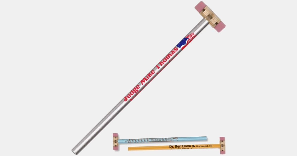 Pen-Ham (TM) Pencil with your logo | MiniThrowBalls.com