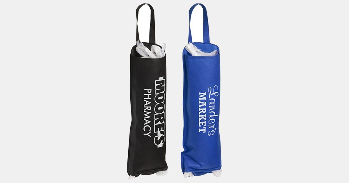 Personalized Plastic Bag Keeper Tube | MiniThrowBalls.com