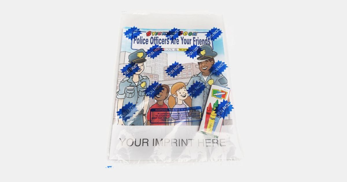 Police Officers Are Your Friends Sticker Book Fun Pack USA Made with ...