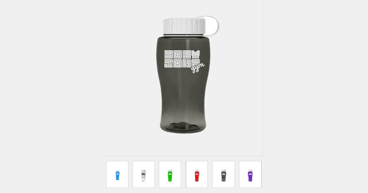 Poly-Pure Junior 18 oz Transparent Bottles with your logo ...