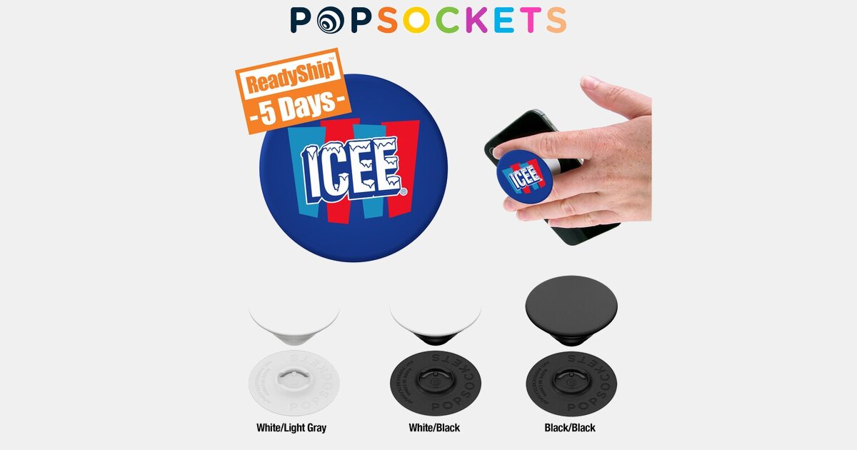 Popsockets Swappable Popgrip with your logo | MiniThrowBalls.com