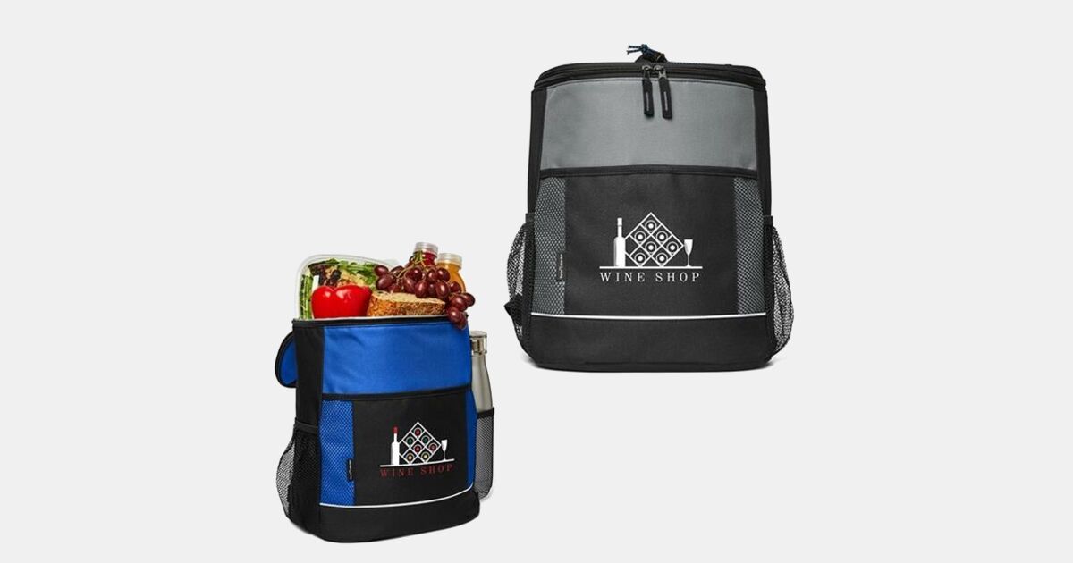 Porter Cooler Backpack with your logo | MiniThrowBalls.com