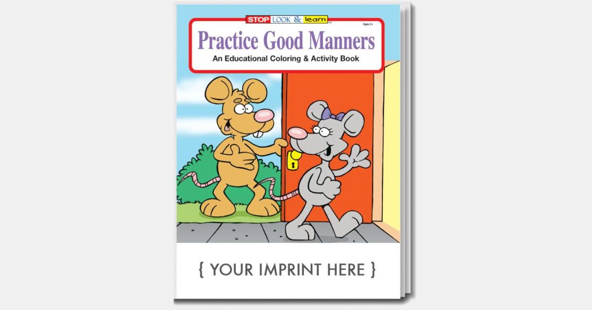 Practice Good Manners Coloring And Activity Book USA Made with your ...