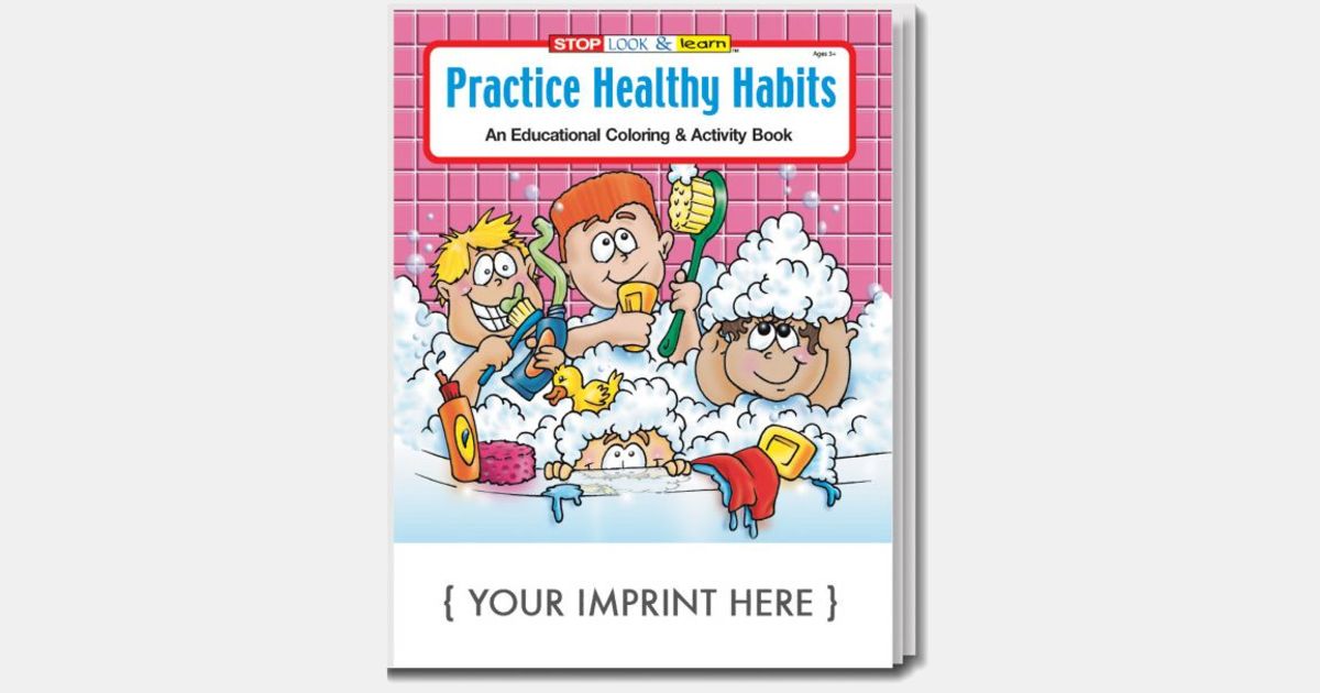 Practice Healthy Habits Coloring And Activity Book USA Made with your ...
