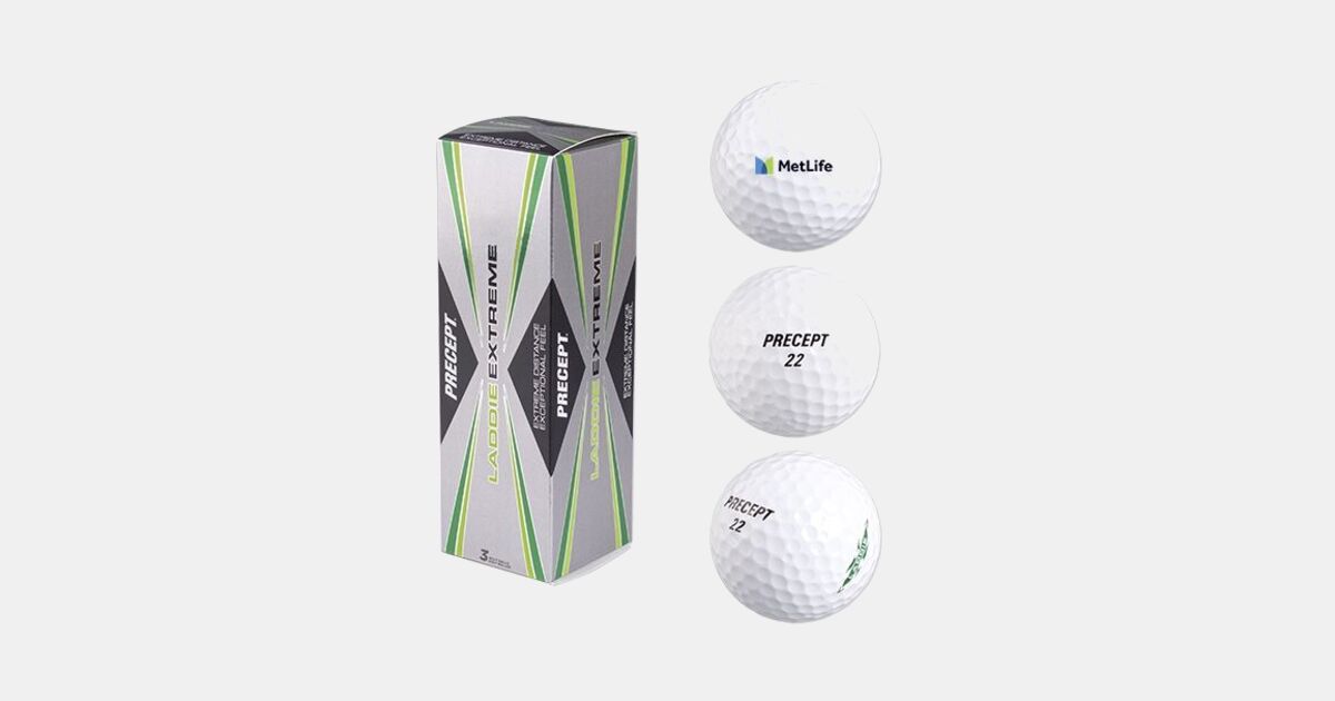 Precept Laddie Extreme Golf Ball with your logo | MiniThrowBalls.com