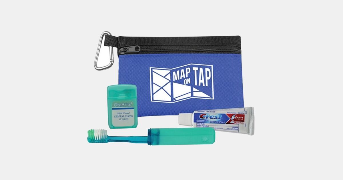 Custom Premium Toothbrush Kit USA Made with your logo | MiniThrowBalls.com