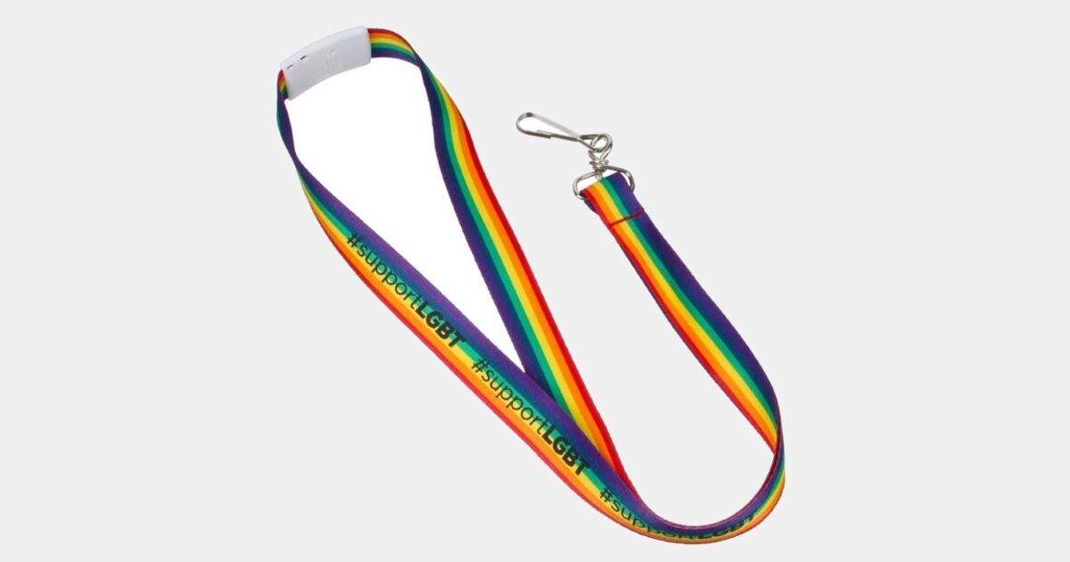 Pride Lanyard with your logo | MiniThrowBalls.com