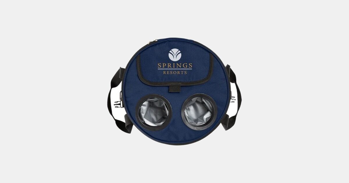 Custom Printed Belle Mare Pop Up Cooler with your logo | MiniThrowBalls.com