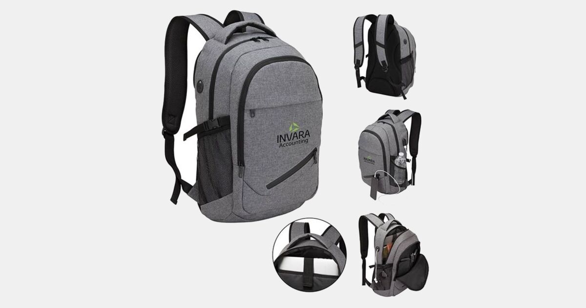Pro-Tech Laptop Backpack with your logo | MiniThrowBalls.com