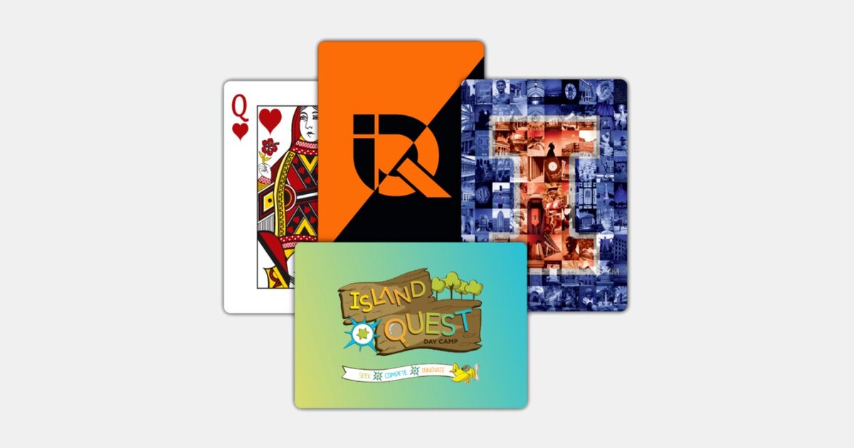 Promotional Custom Backed Playing Cards with your logo | MiniThrowBalls.com