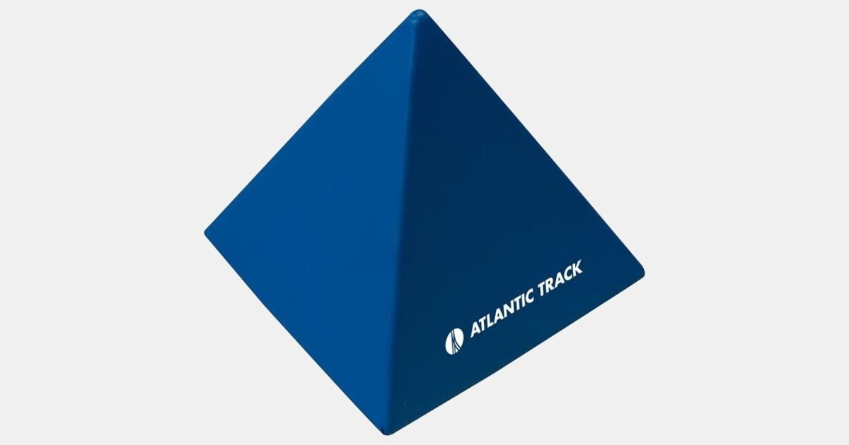 Pyramid Stress Reliever with your logo | MiniThrowBalls.com