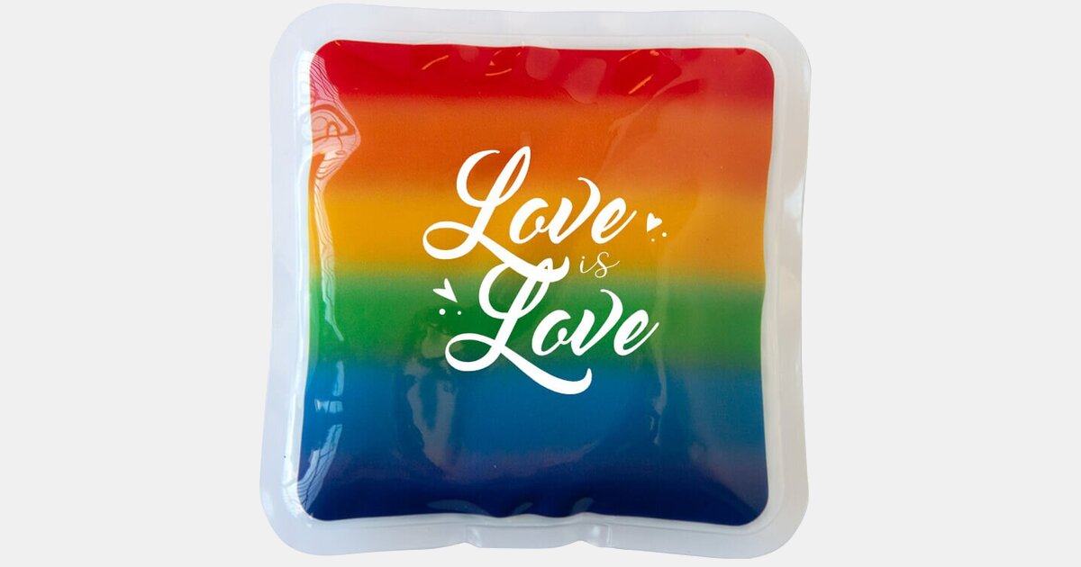 Promotional Rainbow Square Bead Hot/Cold Pack with your logo ...