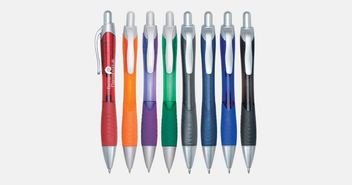 Advertising Rio Gel Pen With Contoured Rubber Grip with your logo ...