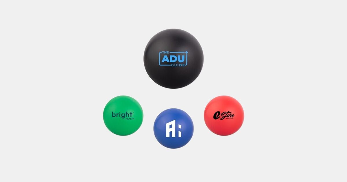 Round Stress Ball with your logo | MiniThrowBalls.com