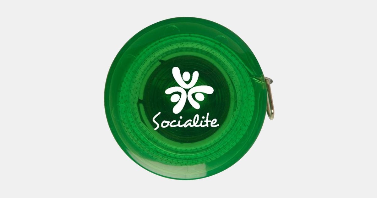 Custom Printed Round Tape Measure with your logo | MiniThrowBalls.com