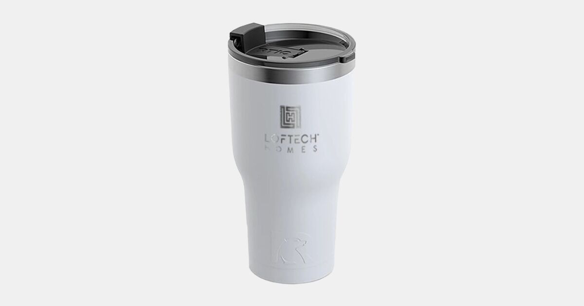 Custom Printed RTIC 30oz Tumbler with your logo | MiniThrowBalls.com