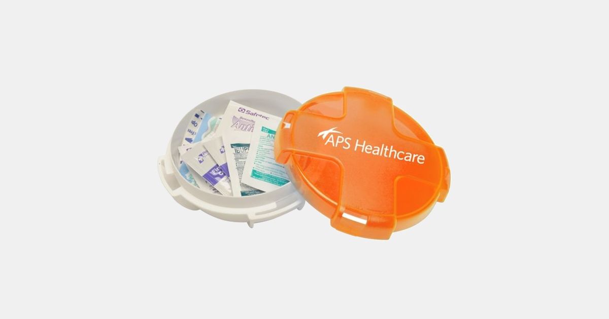 Custom Printed Safe Care (TM) First Aid Kit with your logo ...