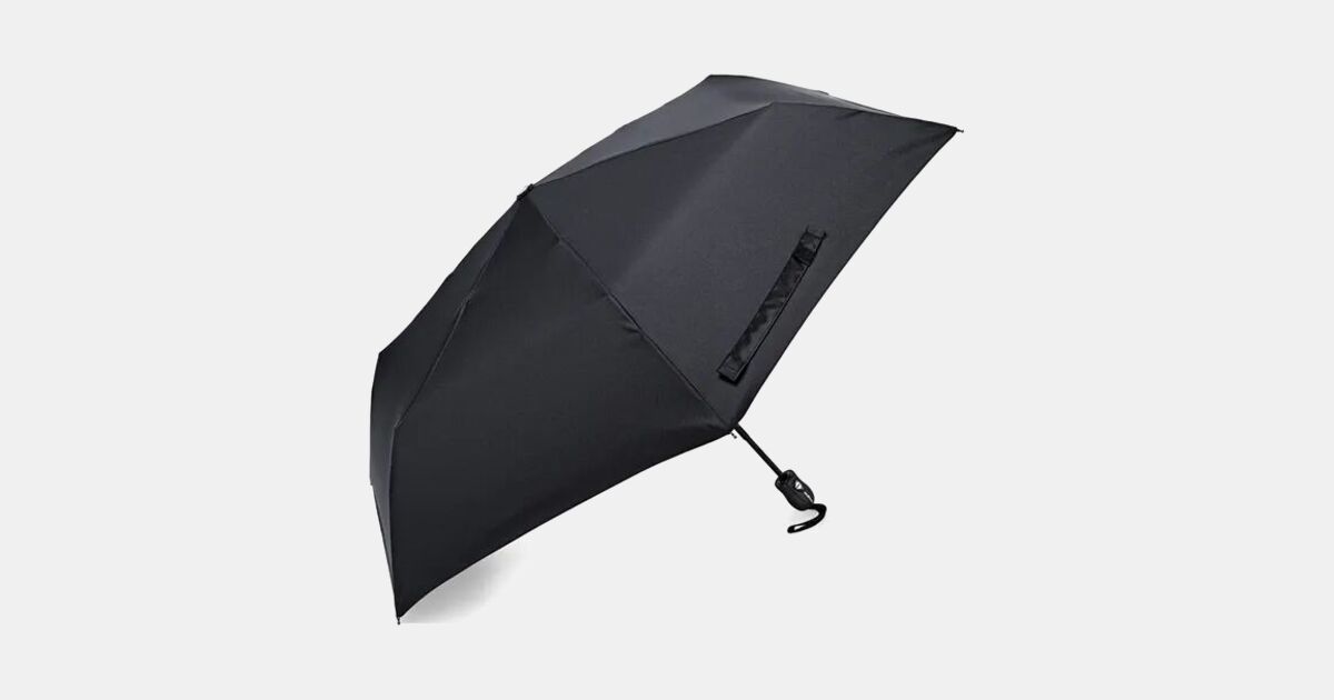 Custom Printed Samsonite Compact Auto Open/Close Umbrella with your ...