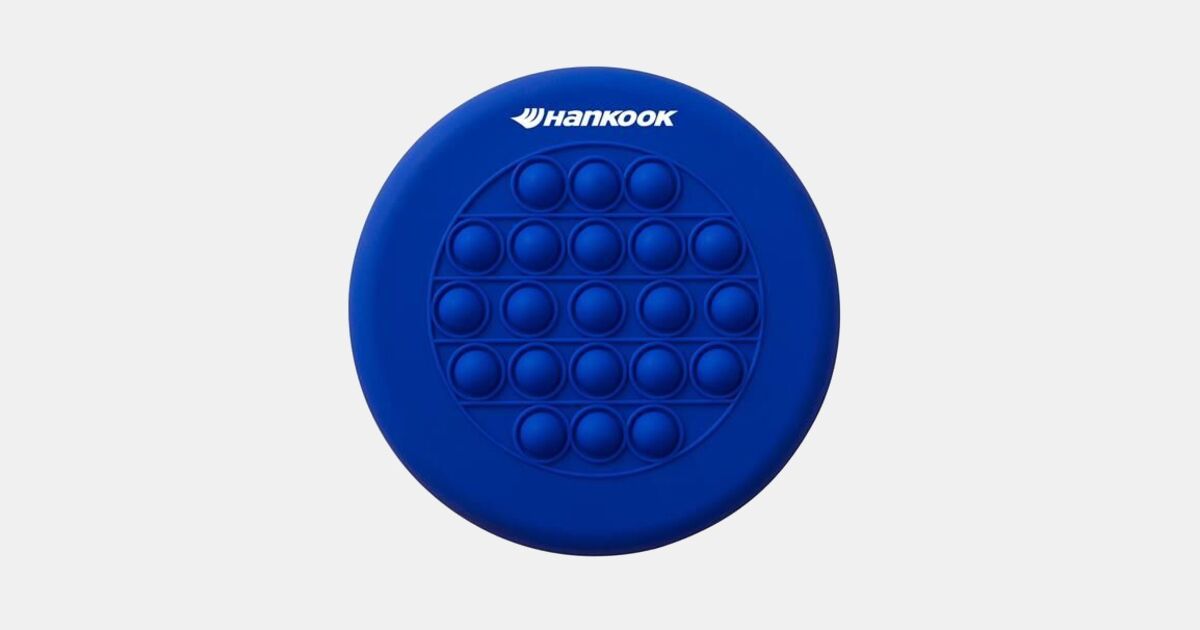 Silicone Pop-It Flyer with your logo | MiniThrowBalls.com